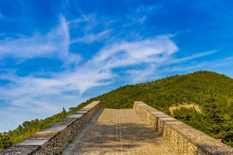 Sloping Ramp of Humpbacked Bridge Stock Photo - Image of 16th, road ...