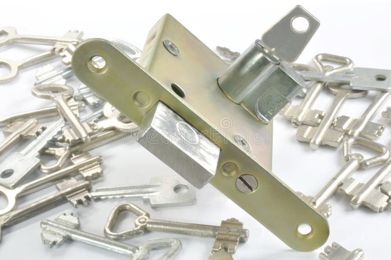 Slot en sleutel stock afbeelding. Image of handvat, veiligheid - 16490367