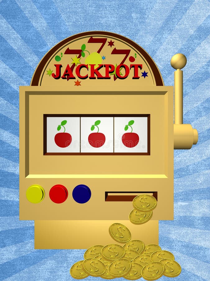 Slot fruit machine winning stock vector. Illustration of play - 20041980