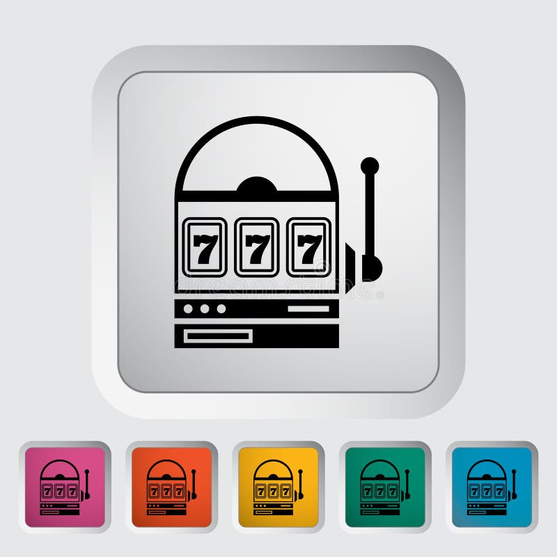 Slot icon stock vector. Illustration of chance, cherry - 95061447