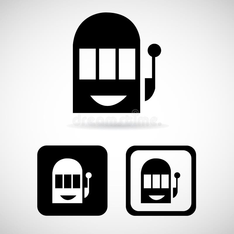 Slot Icons Set Great for Any Use. Vector EPS10 Stock Illustration ...