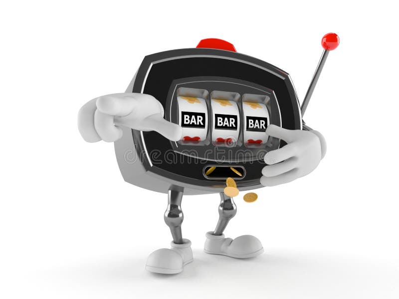 Slot machine character stock illustration. Illustration of gesturing ...