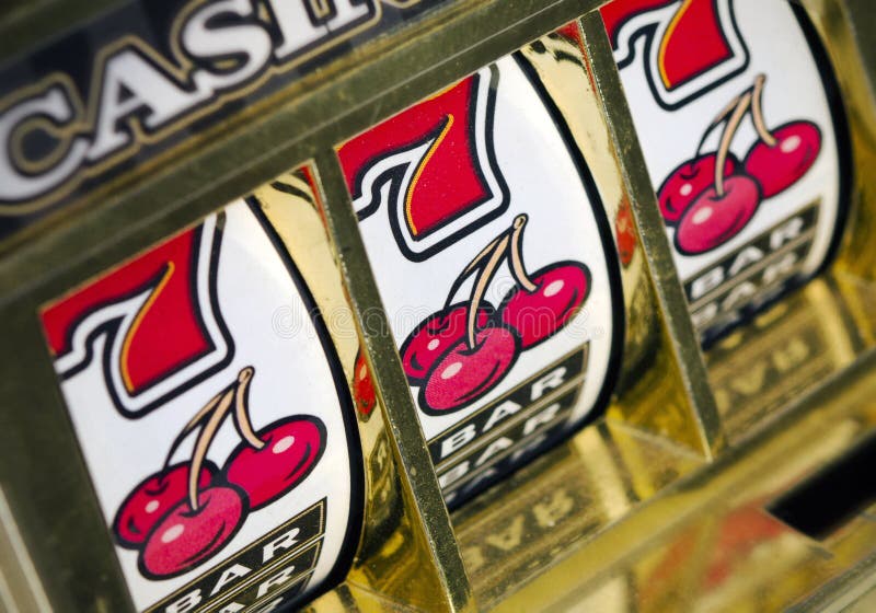 Slot machine reels stock image. Image of addiction, armed - 7189907