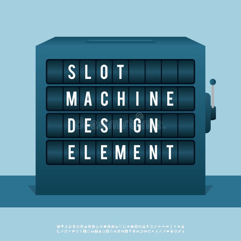 Slot Machine Design Element Stock Vector - Illustration of concept ...