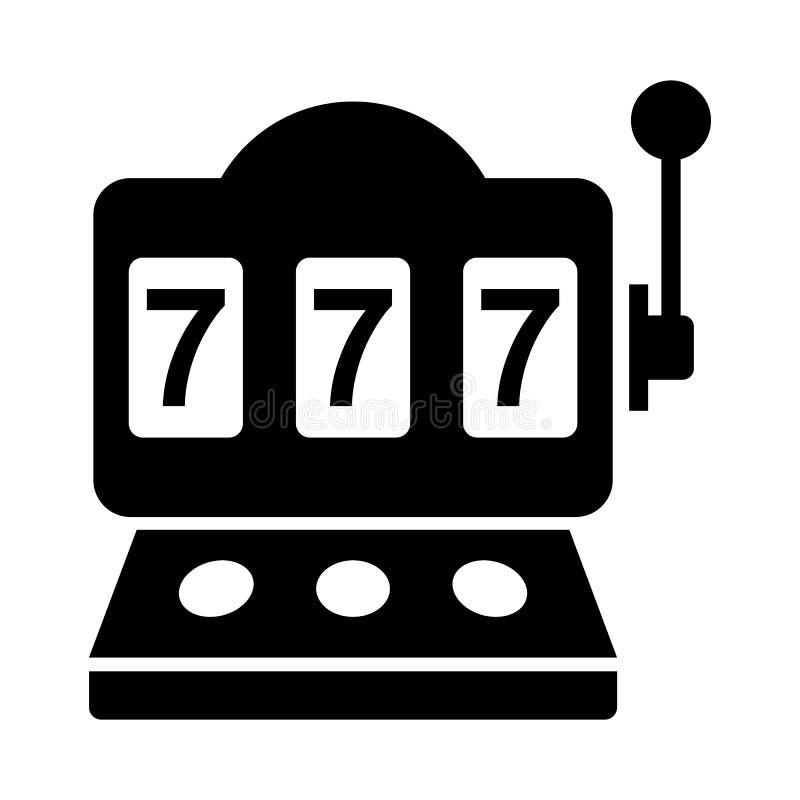 Slot Machine Icon. Lucky Seven 777 Vector Illustration Stock Vector ...