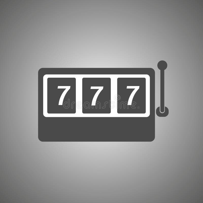 Slot Machine Icon. Slot Machine with Three 7 Stock Vector ...
