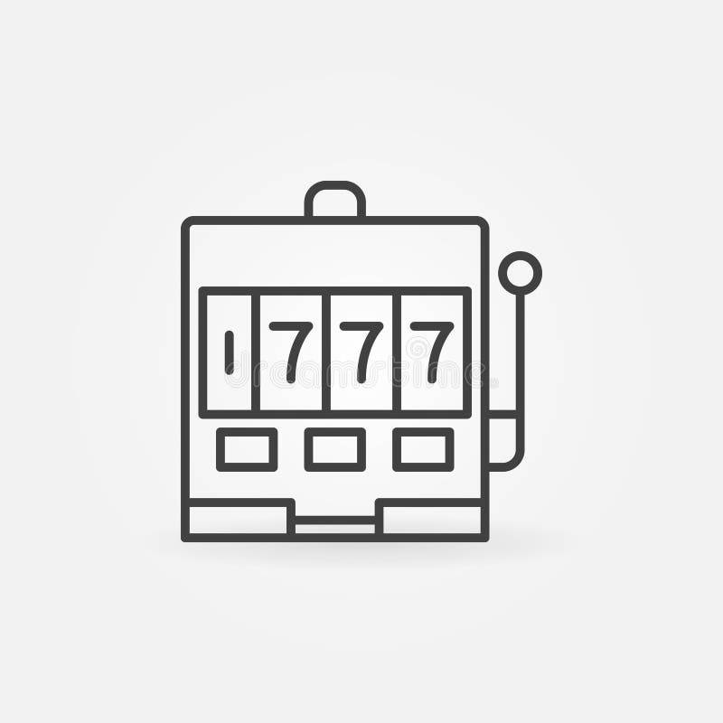 Slot Machine Icon Outline Style Stock Illustrations – 295 Slot Machine ...