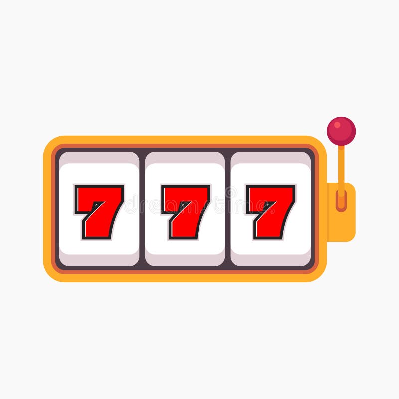 Slot Machine with Lucky Sevens Jackpot. Lucky Seven 777 Slot Machine ...