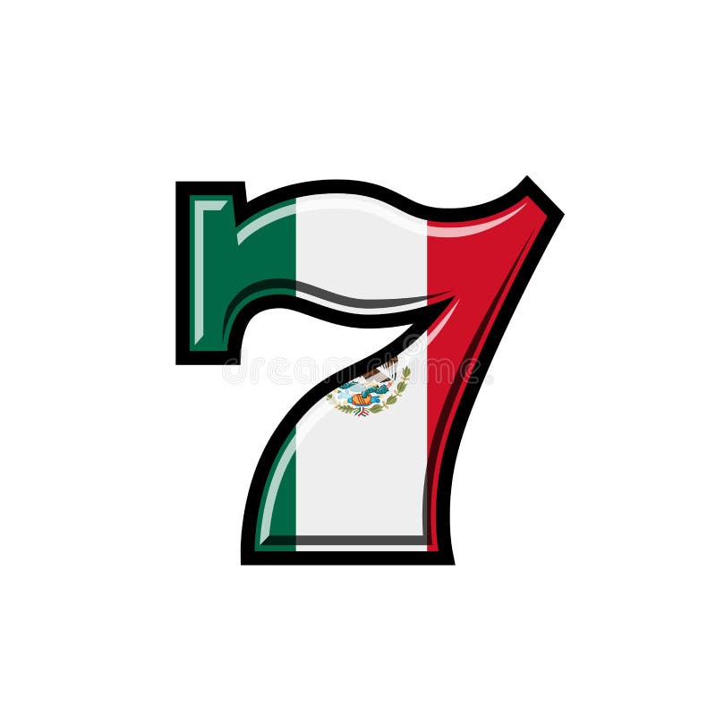 Slot Machine Mexican Flag Vector Illustration Stock Vector ...