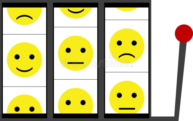 Slot machine for mood stock vector. Illustration of spin - 58806096