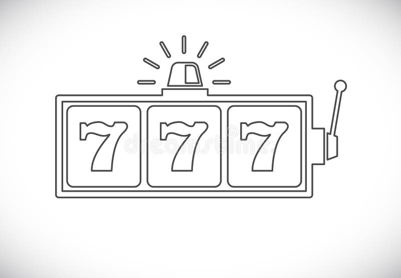 Slot machine icon stock vector. Illustration of gamble - 201102993