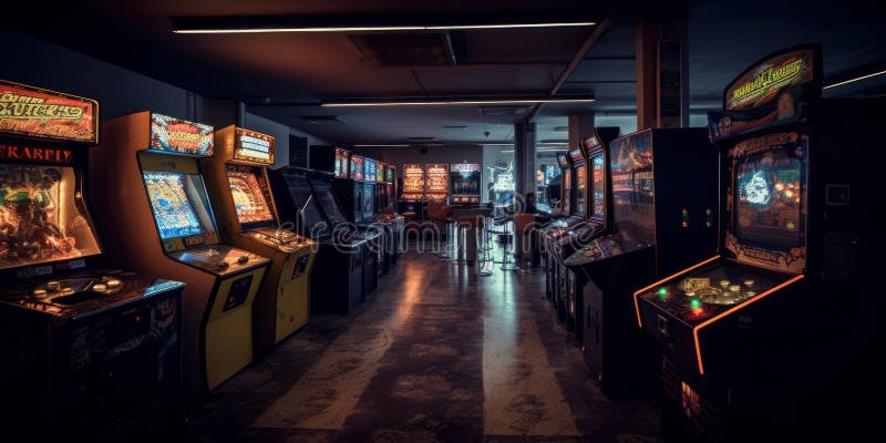 Slot machine parlor stock illustration. Illustration of fortune - 275080773