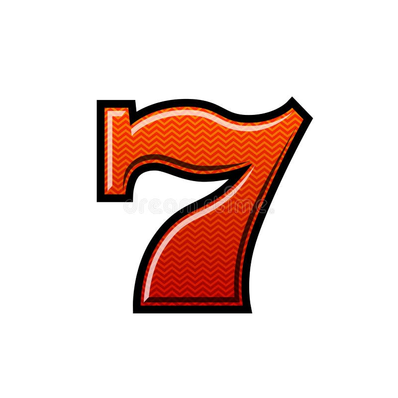 Slot Machine Seven Color Vector Illustration Stock Vector ...