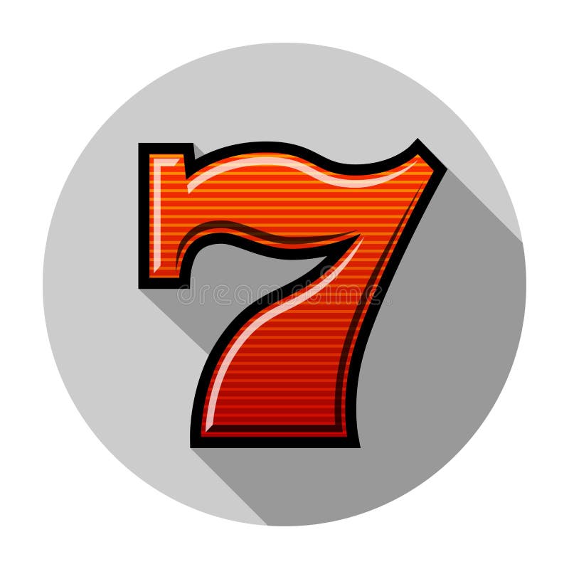 Slot Machine Striped Seven Color Vector Illustration Stock Vector ...