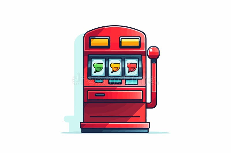 Slot Machine Vector Flat Minimalistic Isolated Vector Style ...