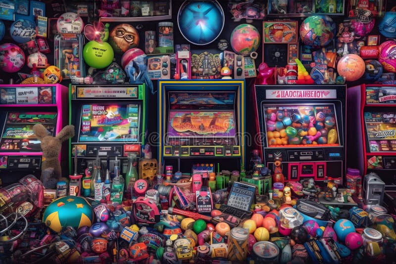 Slot Machines in Las Vegas. Neural Network AI Generated Stock Photo ...