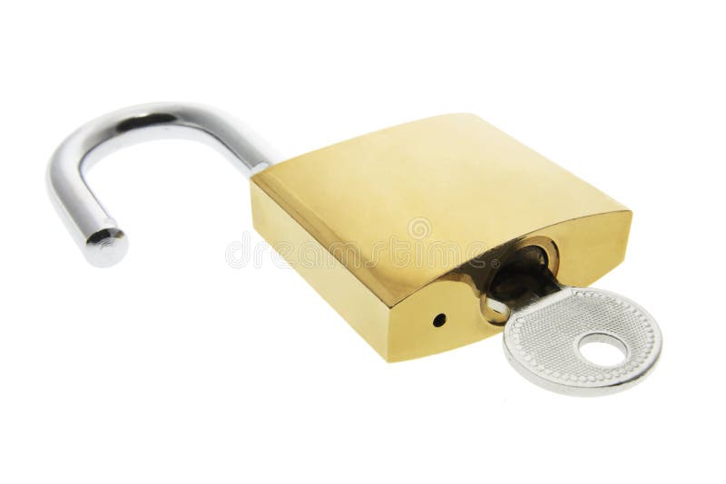 Slot met Sleutel stock afbeelding. Image of achtergrond - 5424973