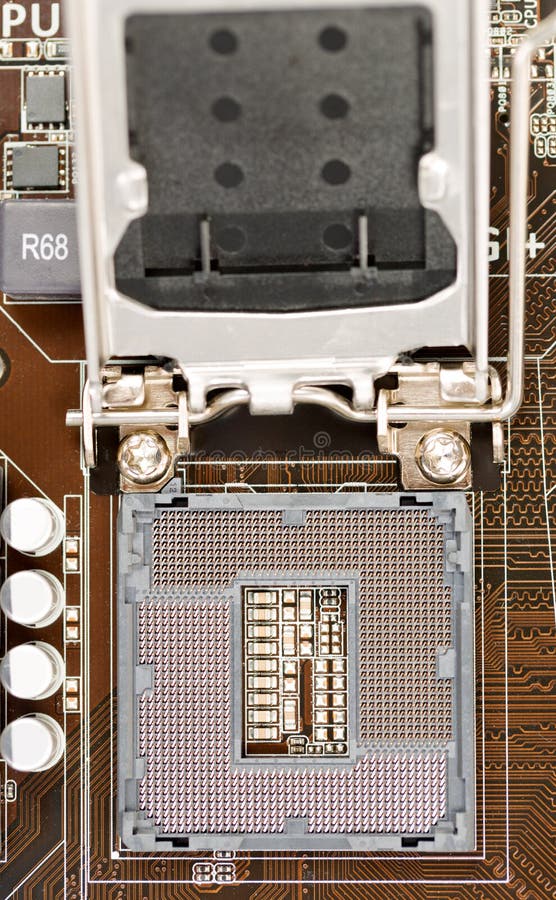 Slot for the Processor 1150 Stock Image - Image of microcircuits, main ...
