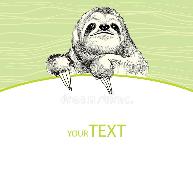 Sloth Outline Stock Illustrations – 1,379 Sloth Outline Stock ...