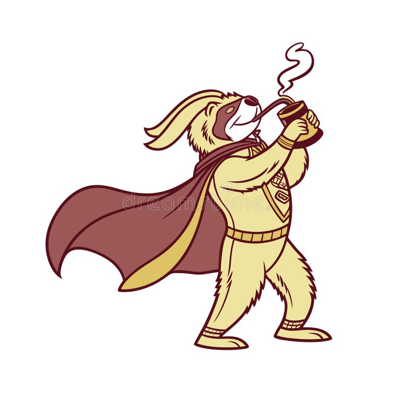 Sloth Fire Dancing Illustration for Unique Art Stock Photo ...