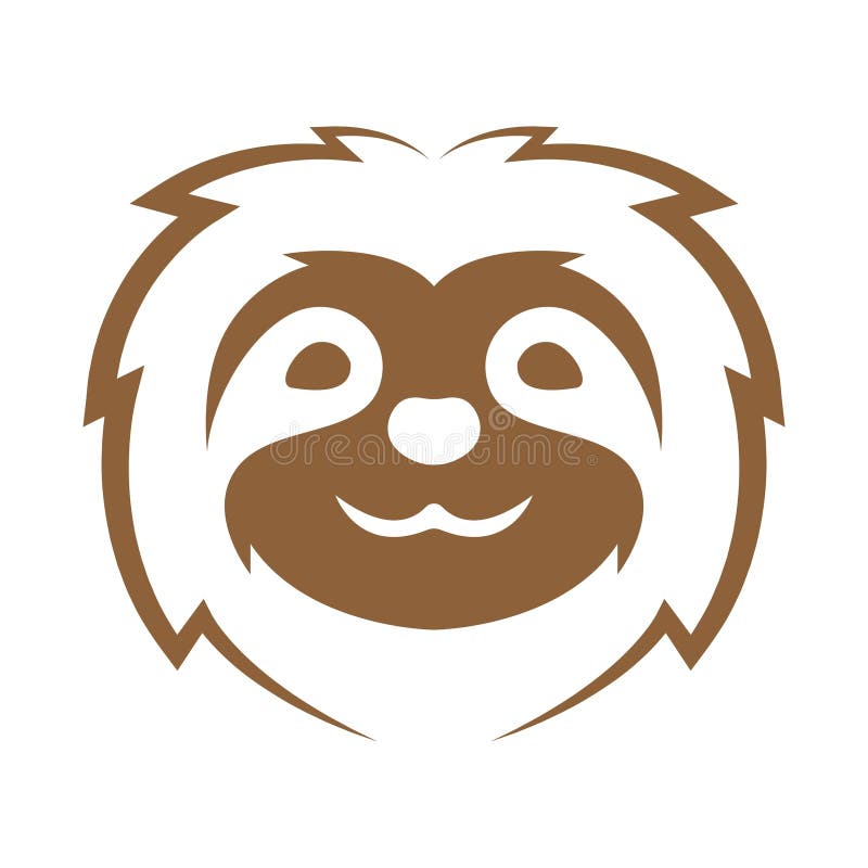 Sloth icon logo design stock vector. Illustration of head - 276977845