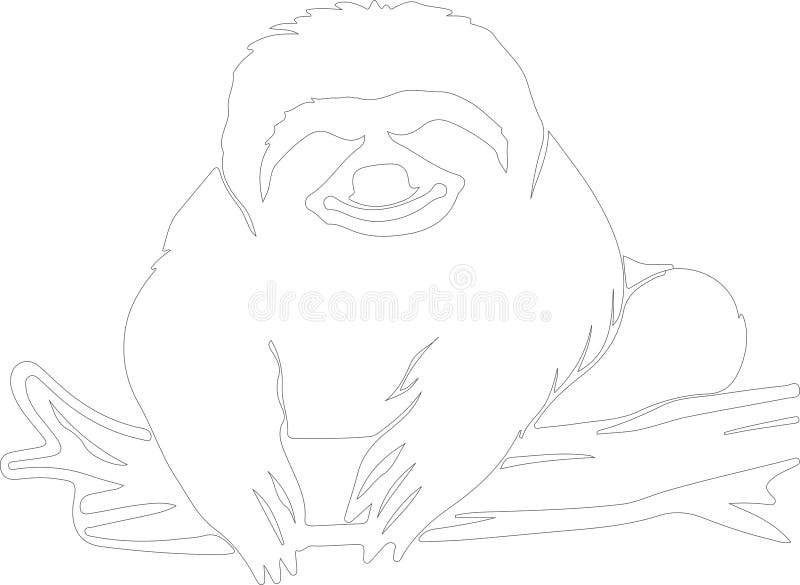 Silhouette Sloth Stock Illustrations – 1,019 Silhouette Sloth Stock ...