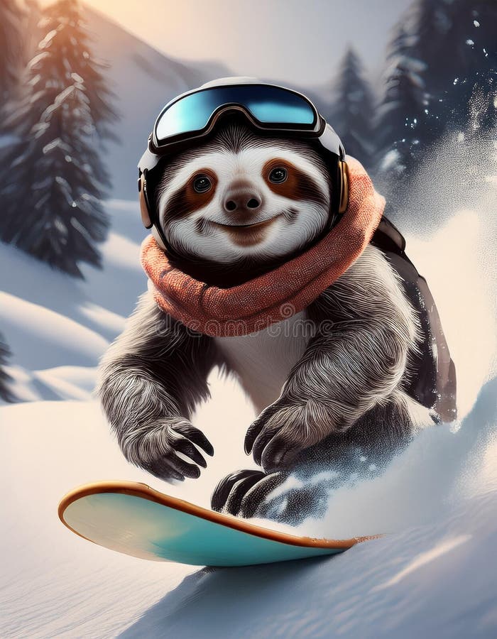 Cartoon Sloth Ice Stock Photos - Free & Royalty-Free Stock Photos from ...
