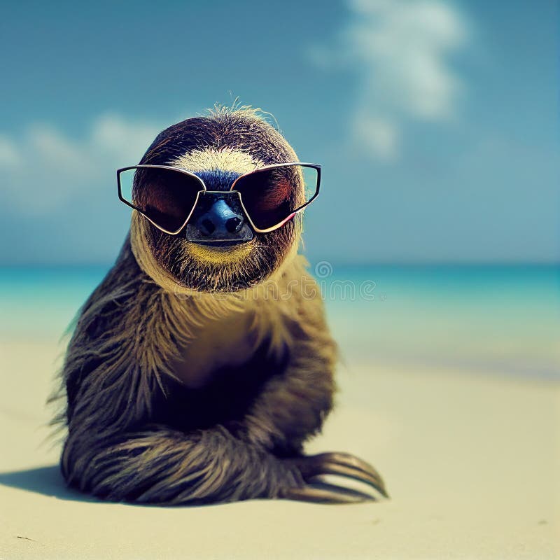 Sloth Sunbathing Stock Illustrations – 23 Sloth Sunbathing Stock ...