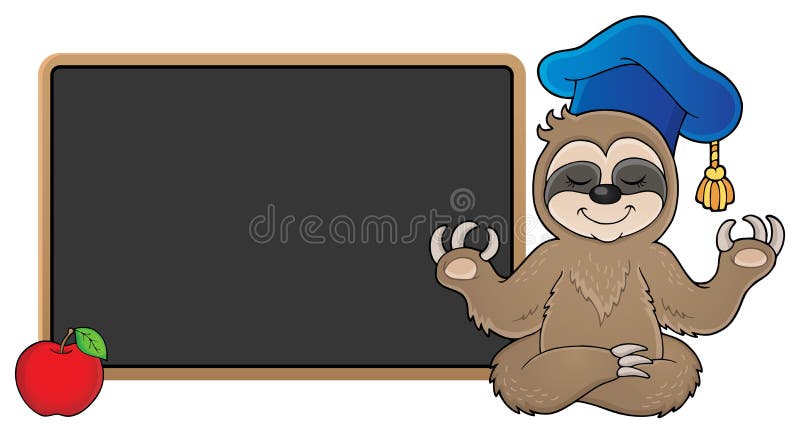 Sloth Teacher Theme Image 2 Stock Vector - Illustration of teaching ...