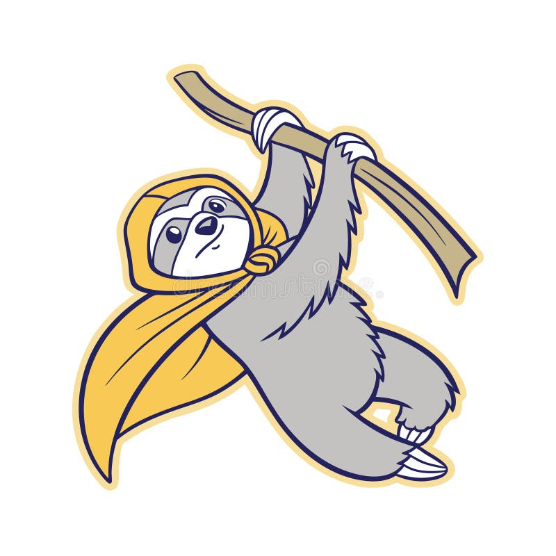 Sloth Teaching while Starving Stock Photo - Illustration of education ...