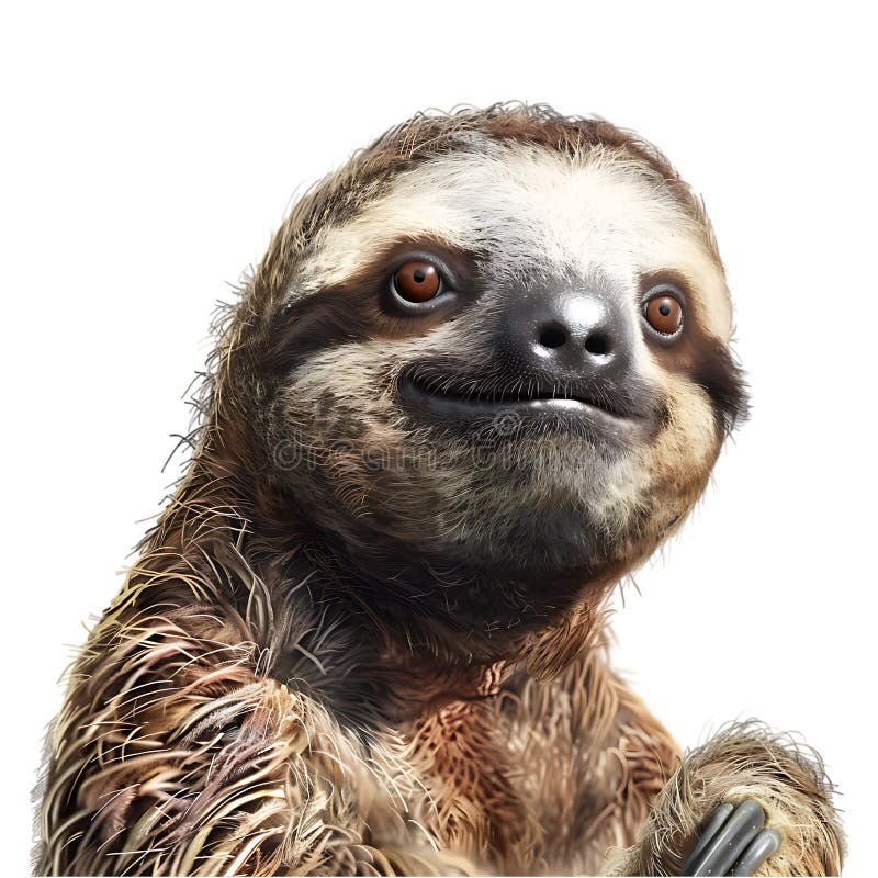 Sloth on Transparent Background - Ai Generated Stock Illustration ...