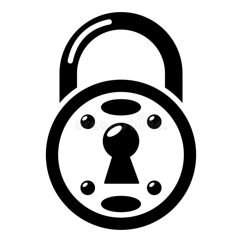 Slotpictogram, Eenvoudige Zwarte Stijl Vector Illustratie - Illustratie ... Slotpictogram, Eenvoudige Zwarte Stijl Vector Illustratie - Illustratie ...