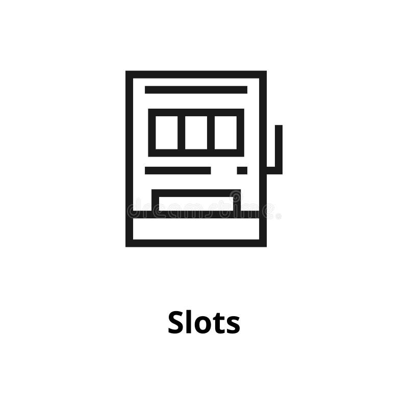 Set Of Slots Icon Templates. Vector Gold And Color Icons Wild, Bonus ...