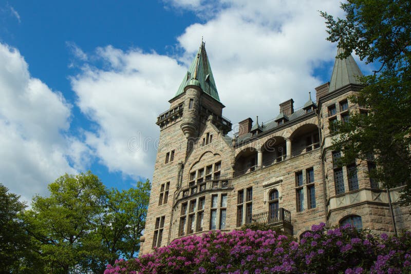 Slott De Teleborgs Cerca De Vaxjo, Suecia Foto de archivo - Imagen de ...