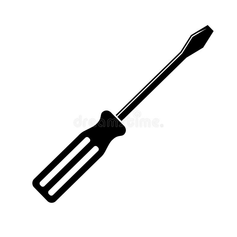 Slotted Screwdriver Stock Illustrations – 182 Slotted Screwdriver Stock ...