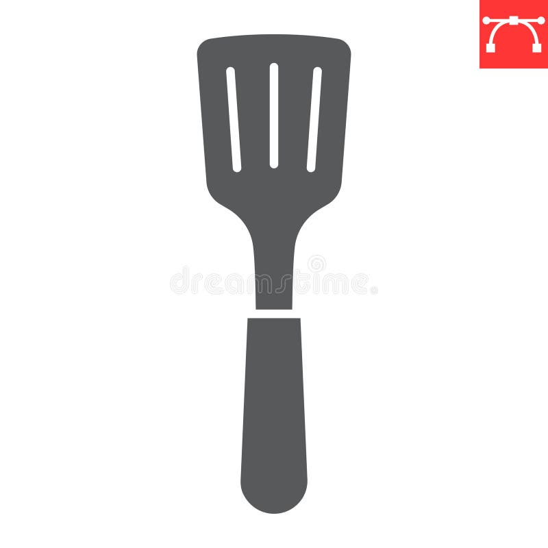 Slotted turner glyph icon stock vector. Illustration of slotted - 299398378