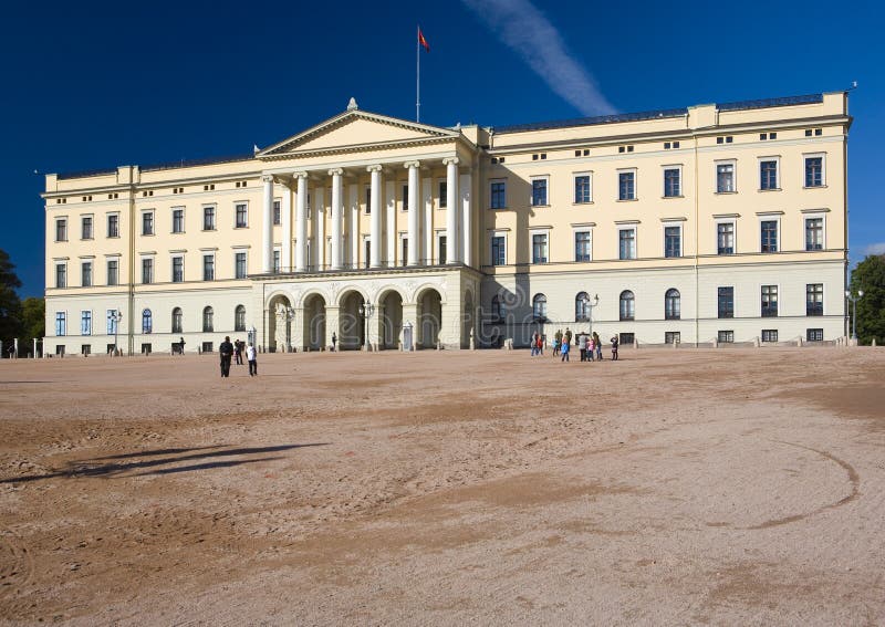 Slottet (Royal Palace), Oslo, Norway Stock Image - Image of building ...
