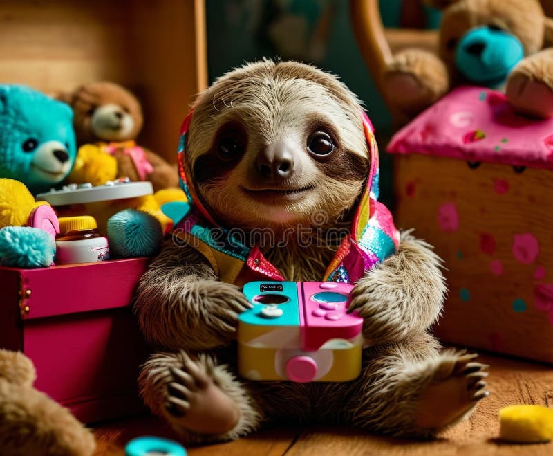 Slotty with pink bow stock illustration. Illustration of face - 330544386