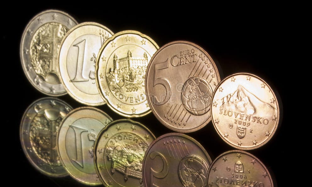 Slovak EURO stock photo. Image of koruna, cross, european - 7596794