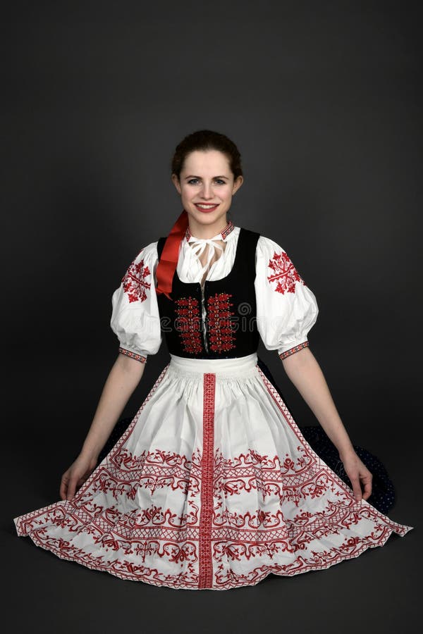 Slovak folklore dress stock photo. Image of event, clothes - 142098938