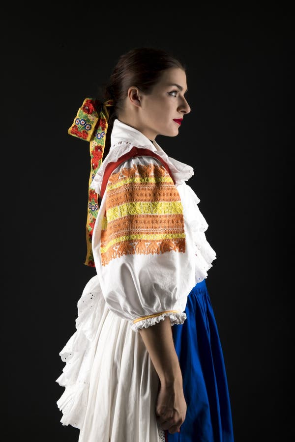 Slovak Folklore. Slovak Folklore Girl. Stock Photo - Image of culture ...