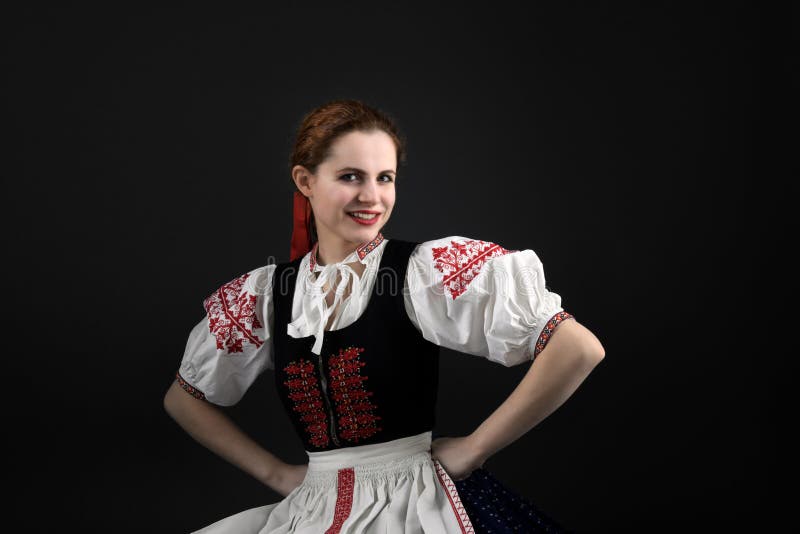 Beautiful slovak woman stock photo. Image of historical - 142098984