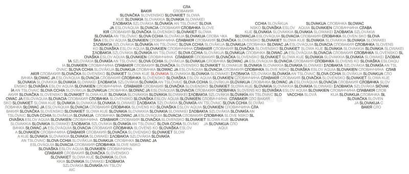 Slovak map stock illustration. Illustration of international - 11817676