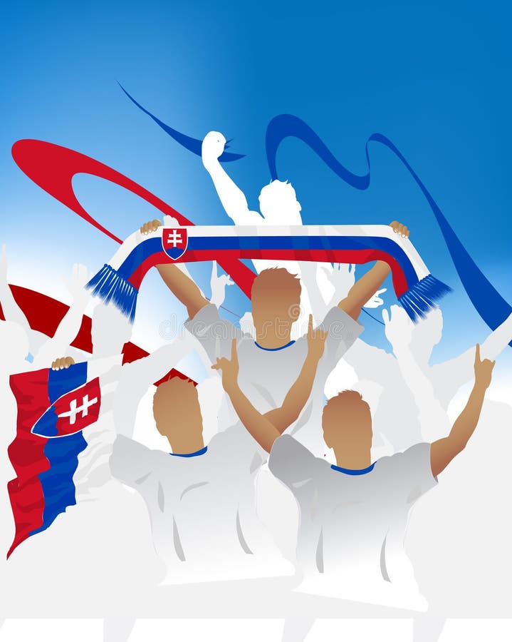 Slovakia crowd stock vector. Illustration of people, championship - 6618440