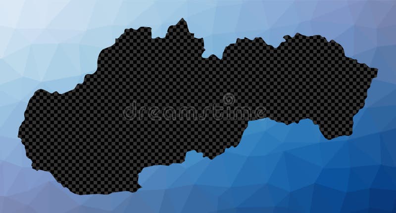 Slovakia geometric map. stock vector. Illustration of national - 179373415