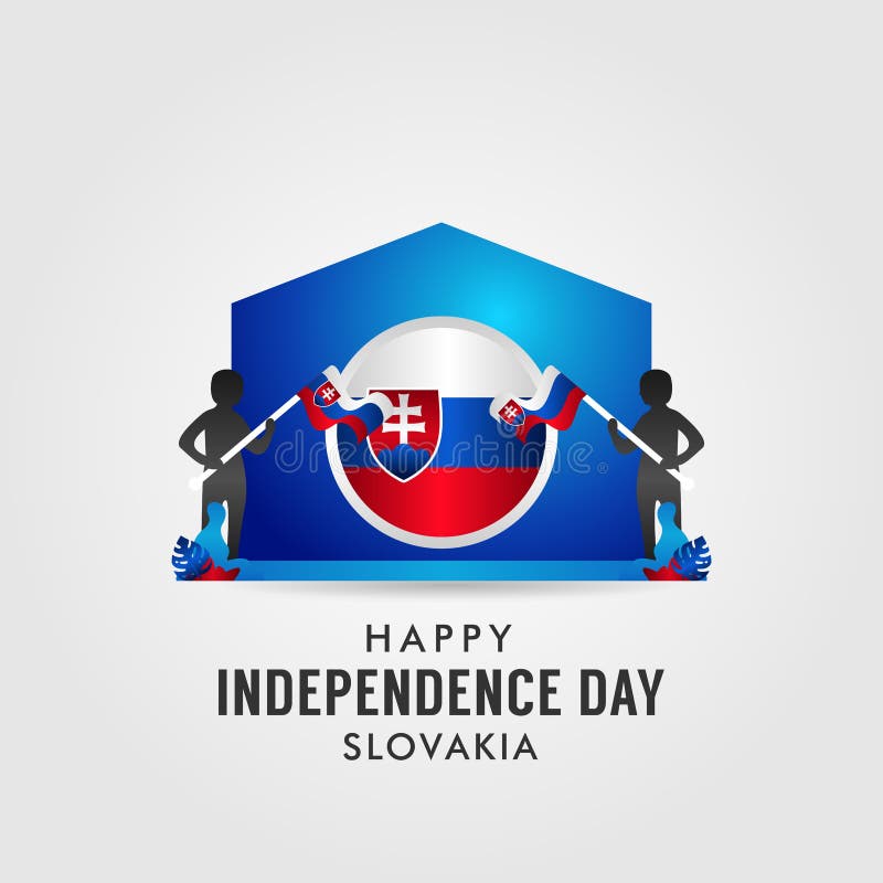 Slovakia Independence Day Background Design Stock Vector - Illustration ...