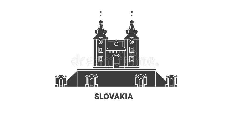 Slovakia, Landmark Travel Landmark Vector Illustration Stock Vector ...