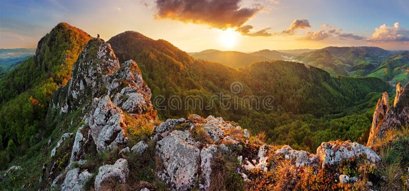 Slovakia Mountain at Spring - Vrsatec Stock Image - Image of majestic ...