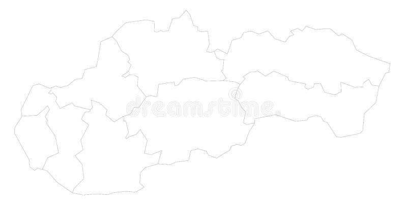 Slovakia Map Black Outline Stock Illustrations – 341 Slovakia Map Black ...