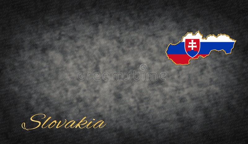 Slovakia Symbols, Map of Slovakia Stock Photo - Image of exploration ...